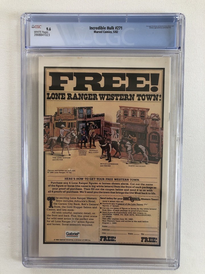 Incredible Hulk #271 1st comic appearance Rocket Raccoon CGC 9.6 ...