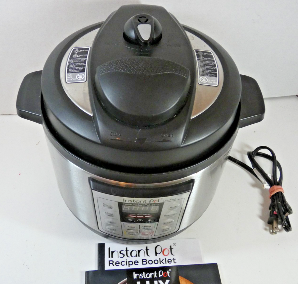 INSTANT POT Lux Mini Pressure Cooker 3 Qt Stainless Steel Manual ...
