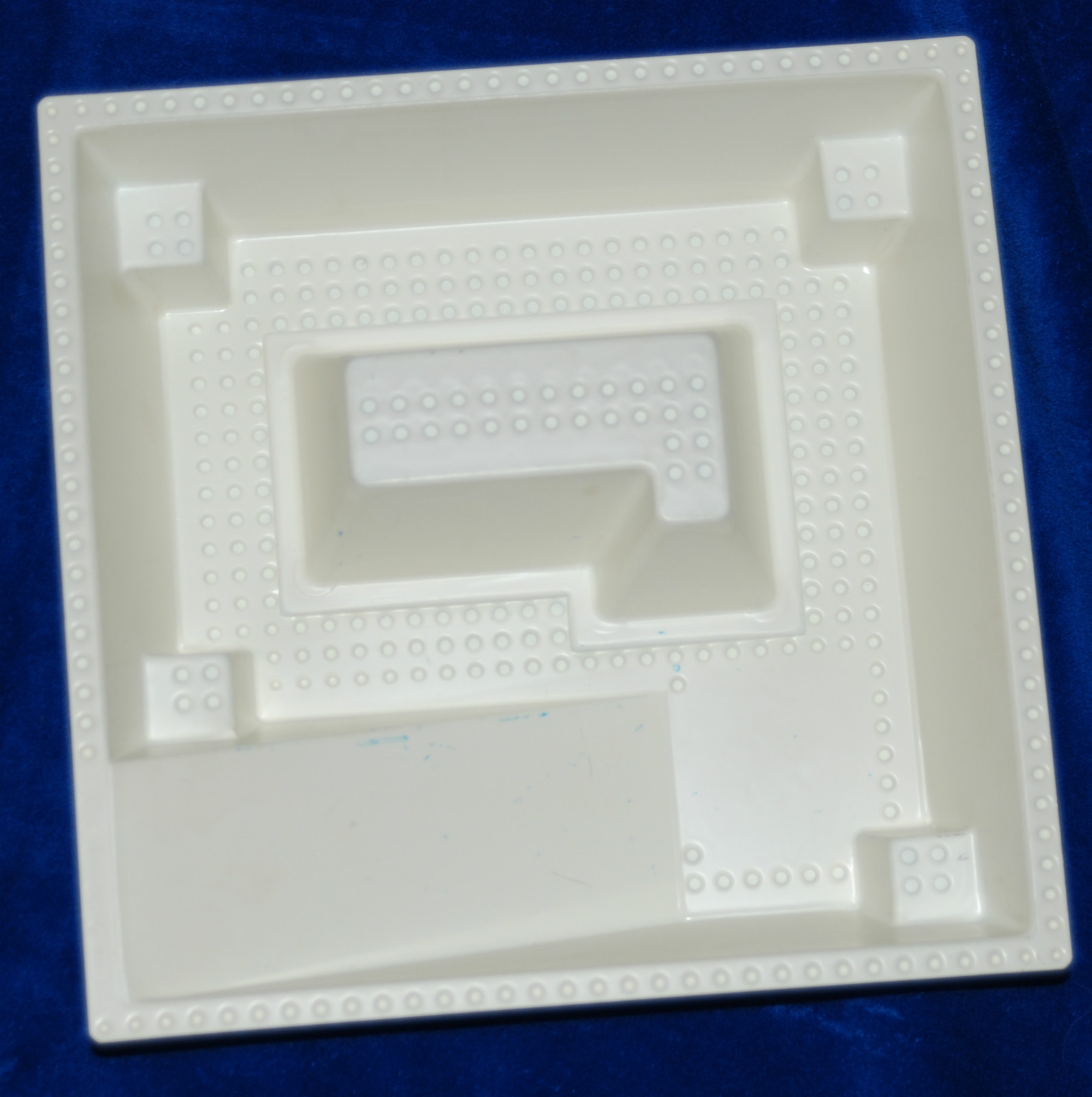 Lego Raised Base Plate 32x32 - Blue & White Snow Mountain Ice Canyon ...