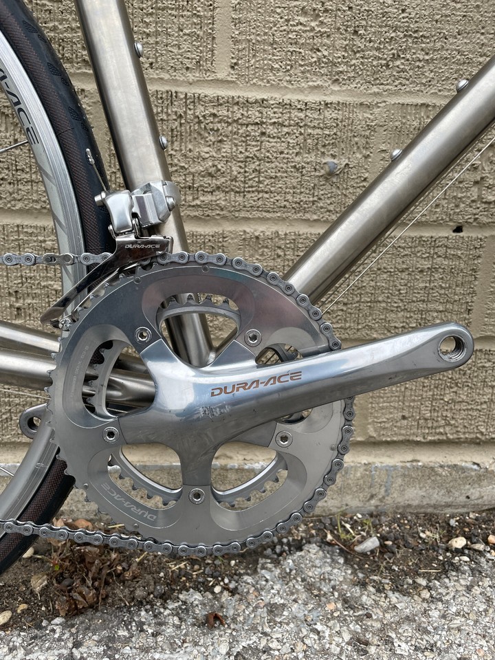 Vintage Merlin EXTRAlight Titanium complete road bike, 55cm 10sp, Dura ...