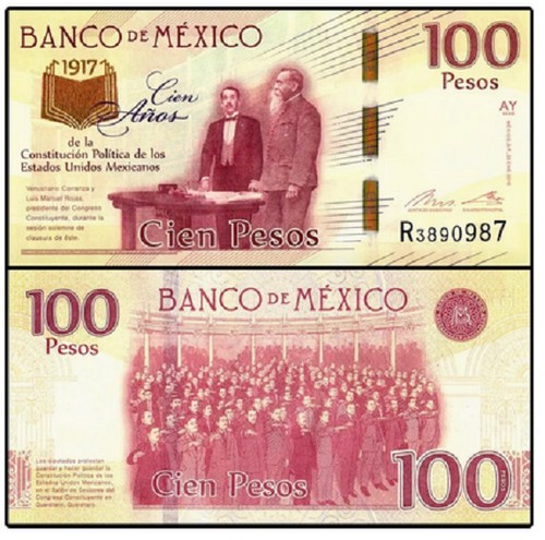 2016 Mexico 100 Pesos P-130 Commemorative UNC NEW Banknote | eBay