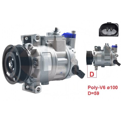 Compresseur de Climatisation CC1597G 4F0 260 805 Aa 241472 DCP0-2040 ...