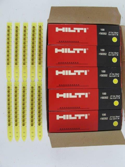 1000 Shots Hilti .27 Caliber Short Yellow Booster Loads DX Cartridge ...