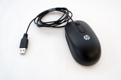 HP Black USB Mouse 2-Button w/Scroll-Wheel 5V, 674316-001 New | eBay