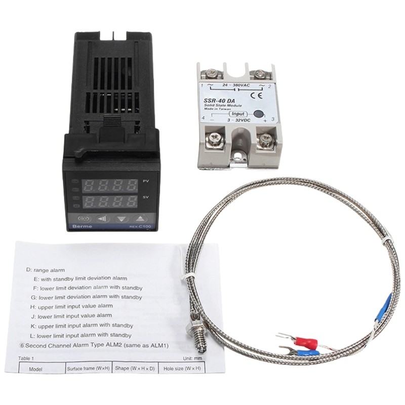 Digital PID Temperature Controller REX-C100 PID Thermostat with 40DA ...