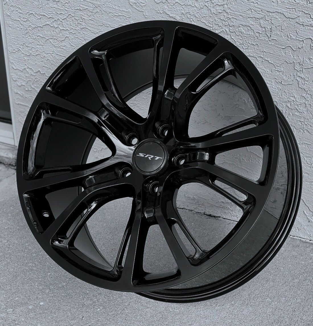 GLOSS BLACK SRT8 SPIDER MONKEY WHEELS 20x9" FITS 2011-2026 JEEP GRAND ...