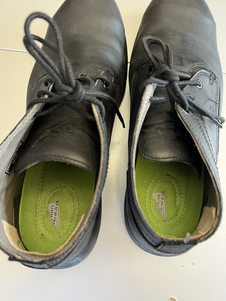 Red Wing Black Safety Steel Toe Chukka Zero G Lite Boots 6714 Work ...