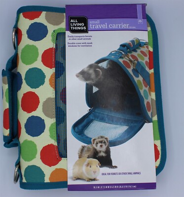 All Living Things Small Fabric Travel Carrier For Ferrets Or Other ...