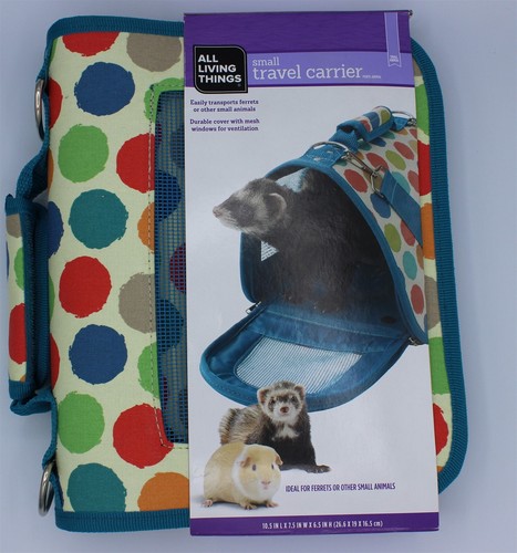 All Living Things Small Fabric Travel Carrier For Ferrets Or Other ...