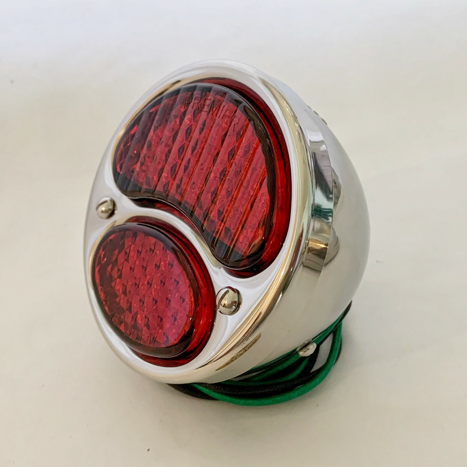 1928-31 Ford Model A Tail Lights - Pol S/S with LED lenses -1 pr (R/H ...