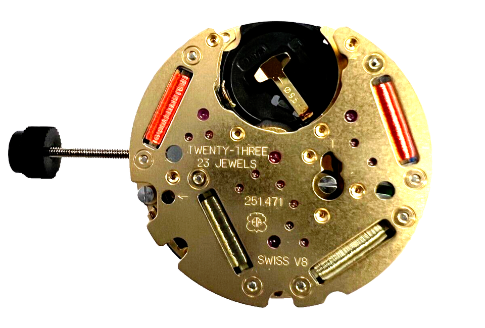 ETA - MOVEMENT - 251.471 - SWISS MADE - WHITE DATE - QUARTZ - Ø23.9MM ...