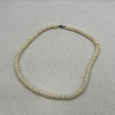 White Puka Shell Choker 17” Preowned | eBay