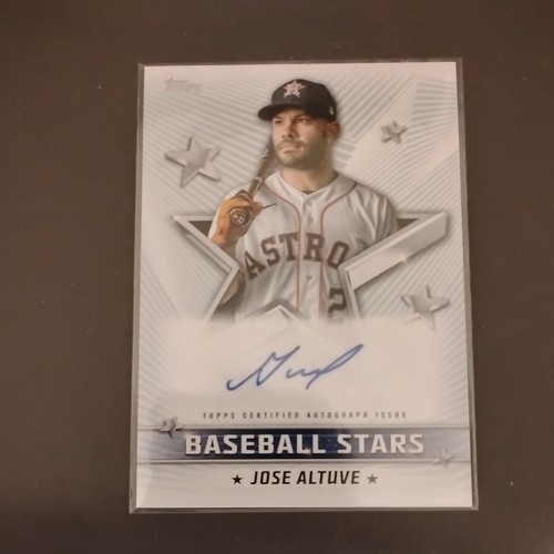 2022 Topps baseball Stars Jose Altuve Autograph Astros | eBay
