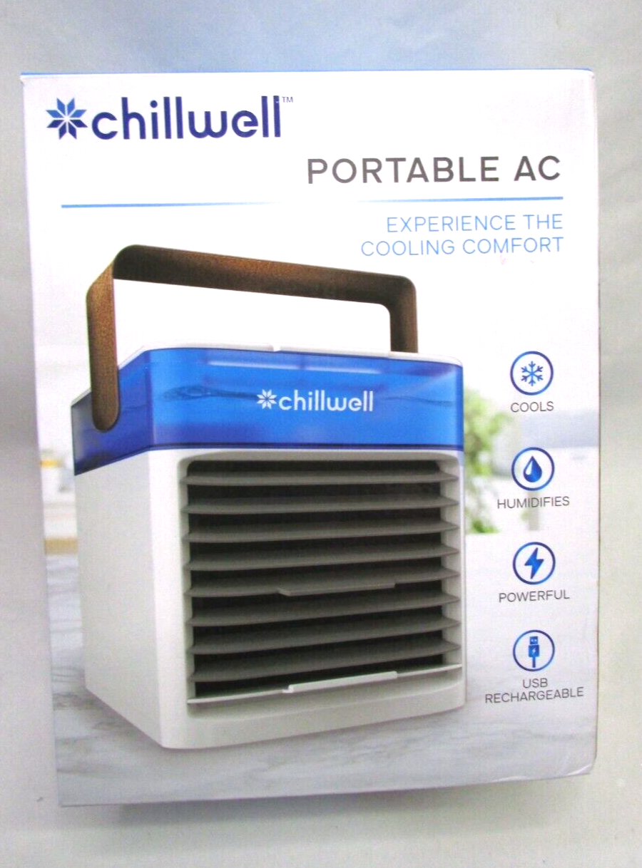 Chillwell Portable Rechargeable AC White 21093 735541320217 | eBay