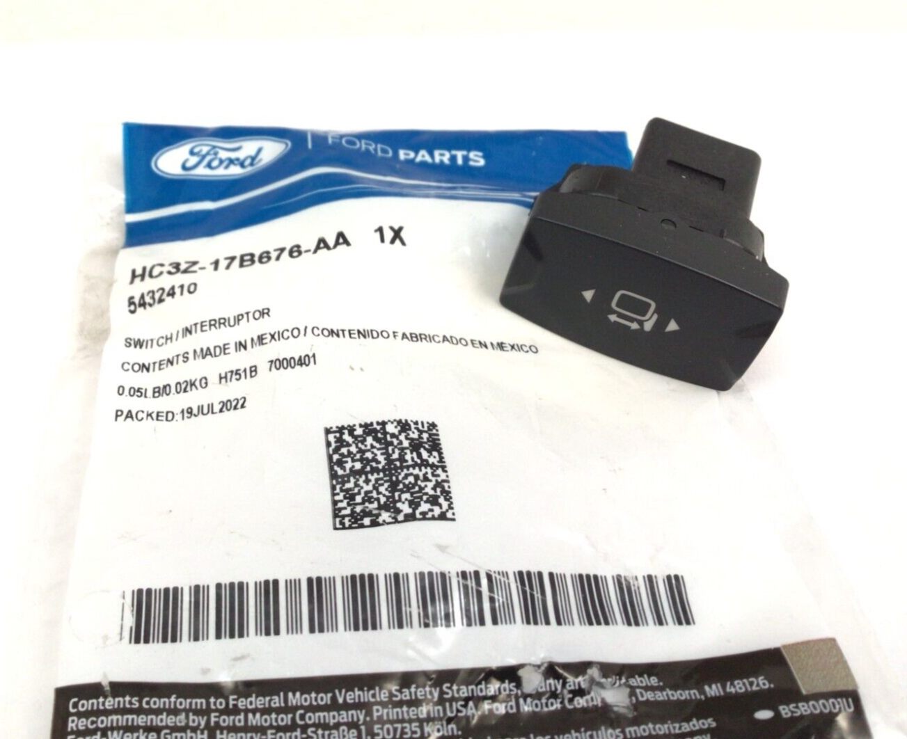 2017-2023 Ford F-250 F-350 Power Telescoping Mirror Control Lever ...