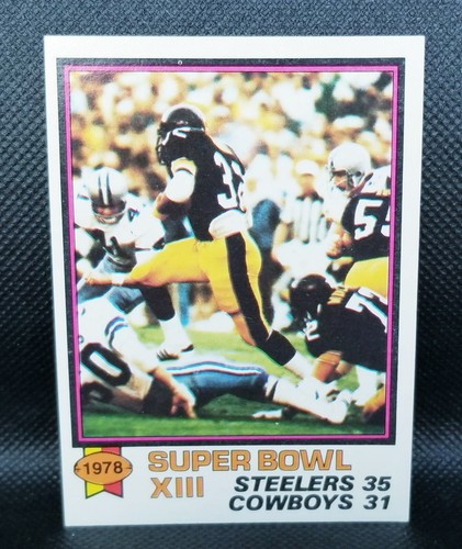 1979 Topps #168 Super Bowl XIII Pittsburgh Steelers over Dallas Cowboys ...