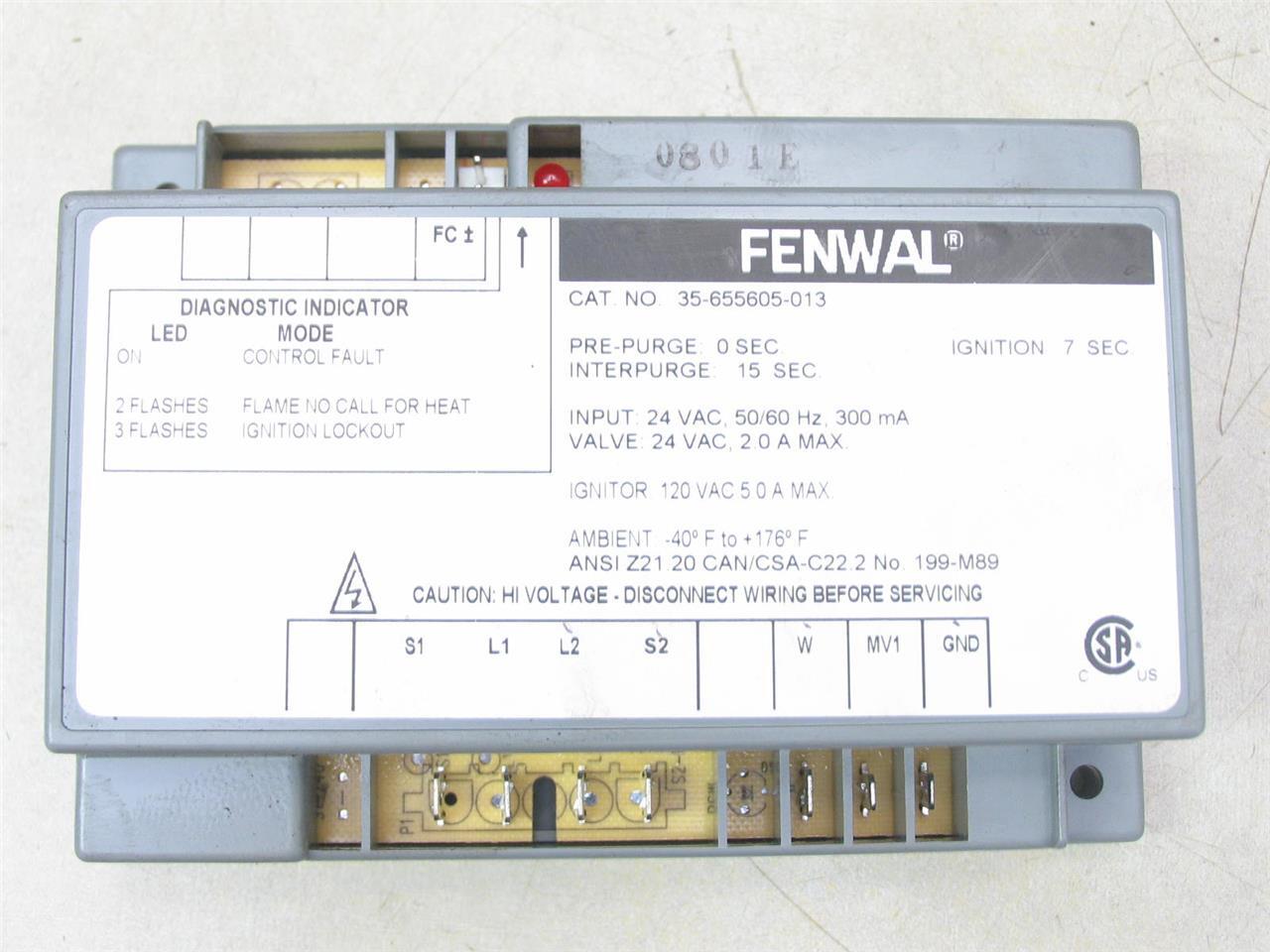 FENWAL 35-655605-013 Automatic Ignition System Control Module | eBay