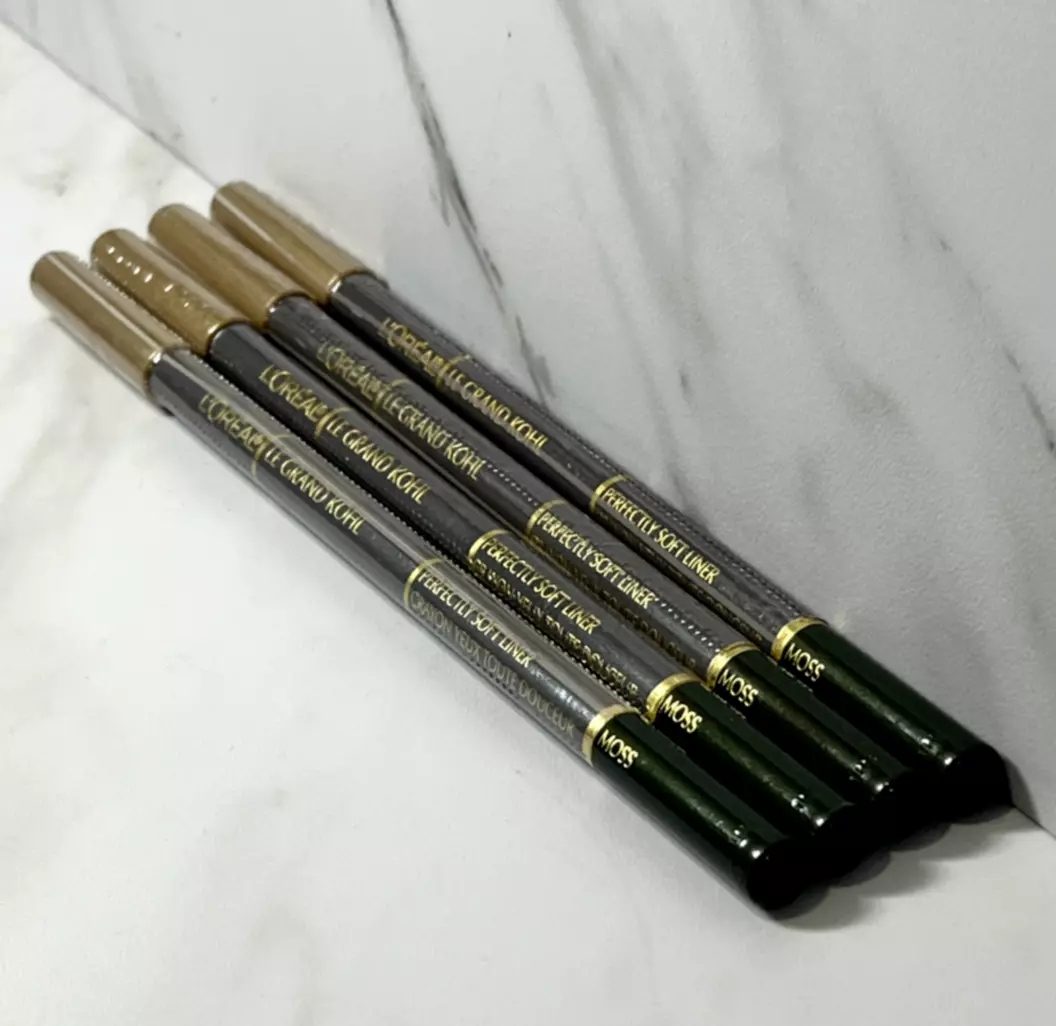 4 X L'oreal Cosmair Le Grand Kohl Perfectly Soft Eyeliner Pencil- MOSS ...