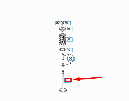 NEW MERCEDES-BENZ CL C215 EXHAUST VALVE A1370500027 ORIGINAL | eBay