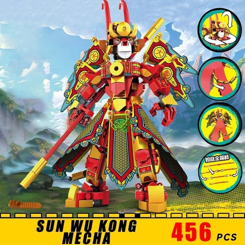 456-Piece Monkey King Mecha Model - Sun Wukong Robot Building Blocks ...