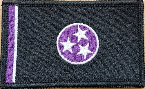Tennessee State Flag Patch W/ Hook & Loop Fastener Purple Version II | eBay
