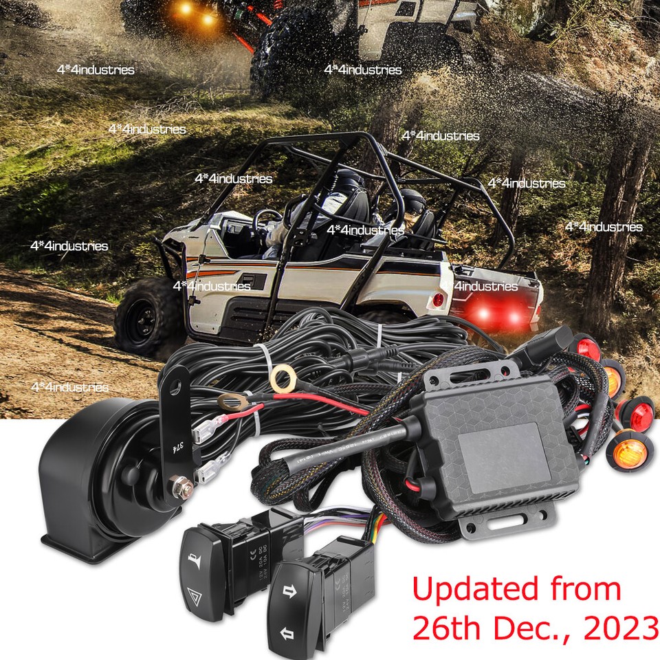 For 2016-24 Honda Pioneer 1000-5 UTV Turn Signal Light Kit Yellow Round ...