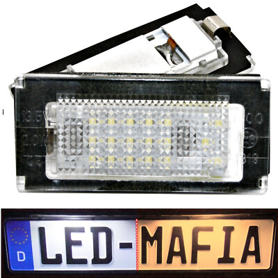 2x Mini R50 R52 R53 - LED License Plate Light Module - 6000K - Plug ...