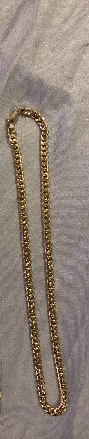 18 inch Gold Plated Cuban Chain | eBay