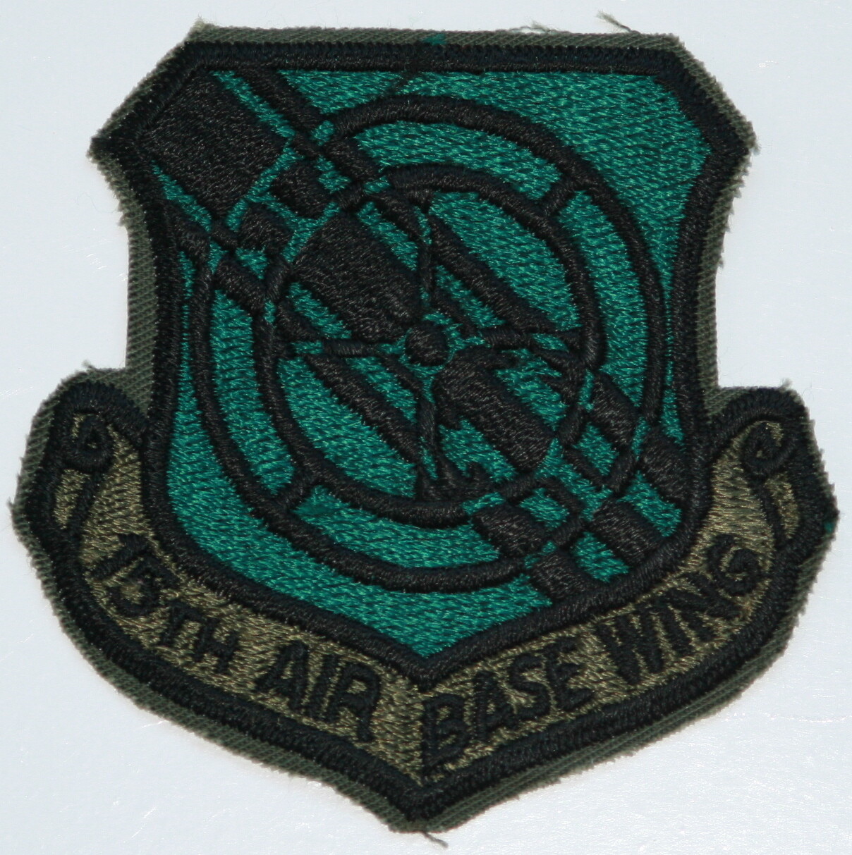 Bomber Jacket Flight Suit USAF Patches 15th Air Base Wing & Pacific Air ...