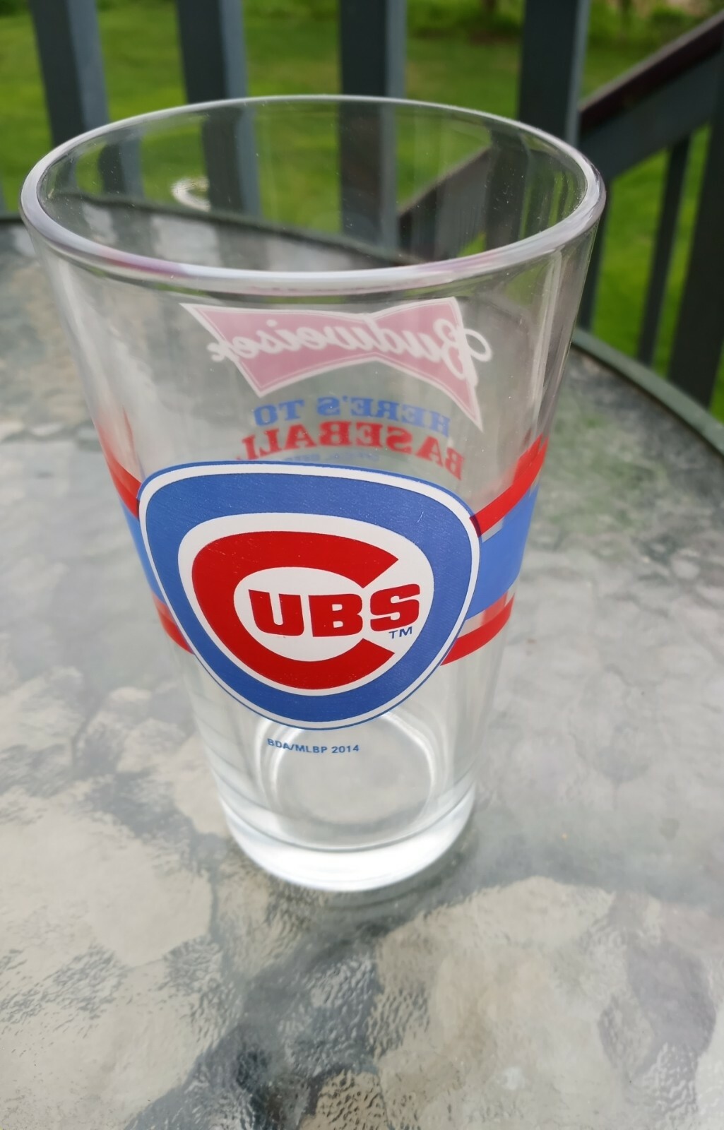 Chicago Cubs Budweiser Here's To Baseball Pint Glass 2014 | eBay