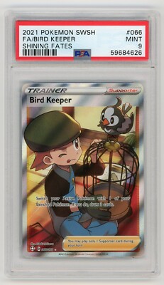 Pokemon Card Bird Keeper 066/072 Holo Shining Fates PSA 9 MINT | eBay