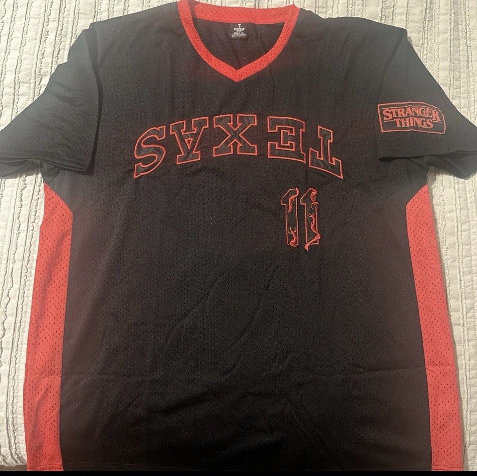 TEXAS RANGERS STRANGER THINGS THEME NIGHT JERSEY SZ XL 8/24/25 | eBay