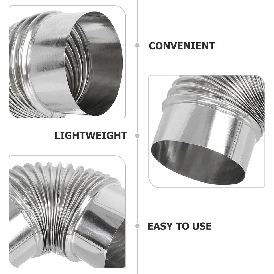 Chimney Flue Stainless Steel Stove Pipe Elbow Heating Stove Flue | eBay ...