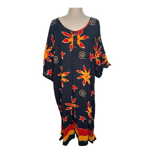 Vintage Celestial Muumuu Patio House Dress African Kaftan Plus Size 5X ...