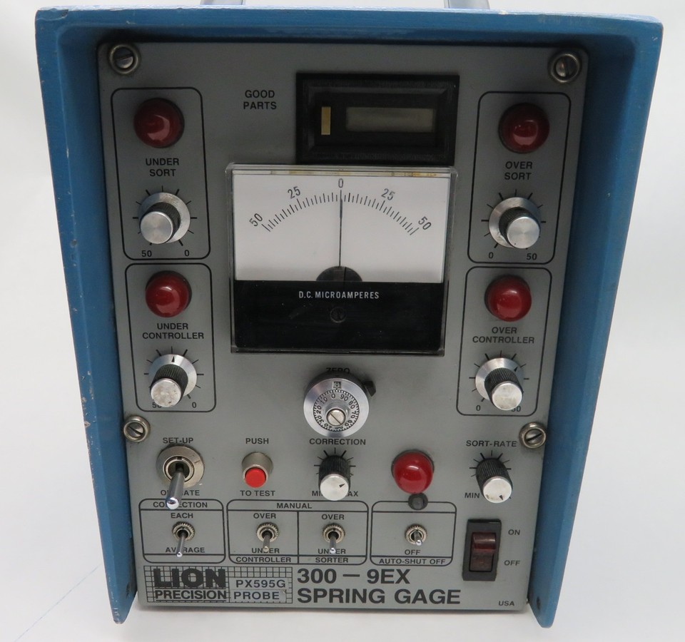 Lion Precision 900-9EX Vintage Spring Gage DISCOLORED/RUST/WRITING ON ITEM USED | eBay