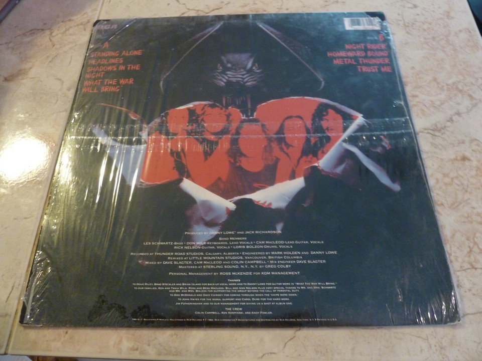 White Wolf "Standing Alone" Original LP. In shrink (NFL1-8042) 1984 ...