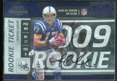 2009 Playoff Contenders #141 Austin Collie RC Auto Rookie Autograph ...