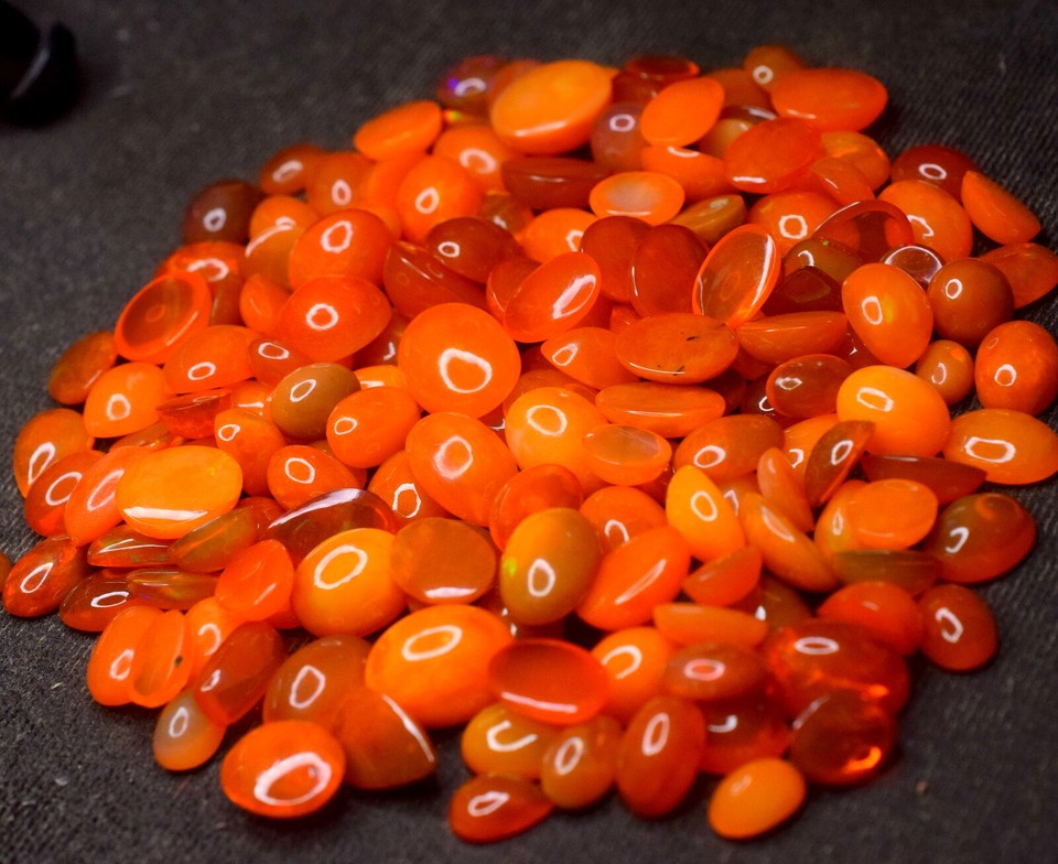 Orange Opal | Oval Opal | Natural Opal | Opal Cabochon For Ring ...