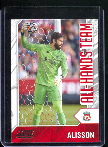 Alisson 2020-21 Score Soccer Panini All-Hands Sports Card #7 | eBay
