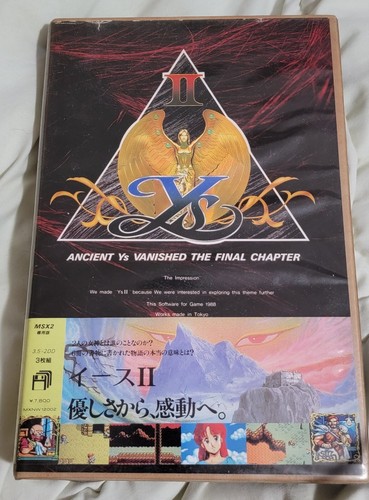 YS II Ancient Ys Vanished The Final Chapter MSX2 3.5 2DD 1602 msx | eBay