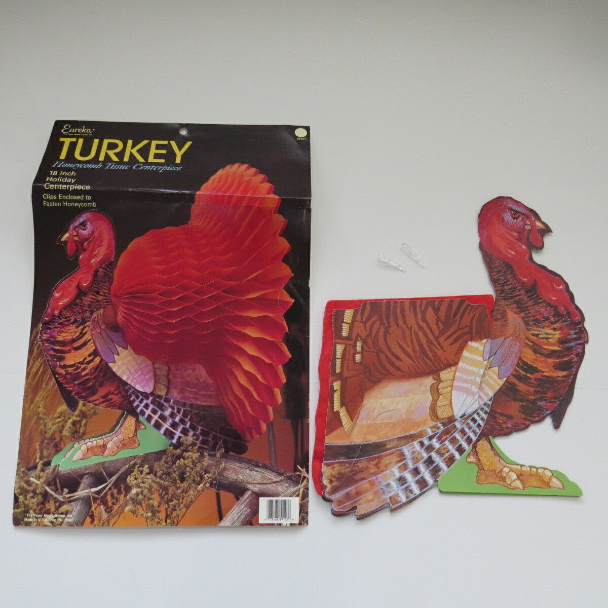 1960s Honeycomb Turkey Thanksgiving Centerpiece by Eureka - Extra Large ...