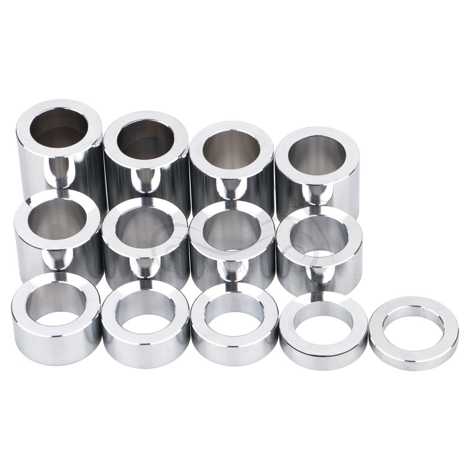 Wheel Axle Spacers Kit ID-1" To OD-1-1/2" For Harley Road King Heritage ...