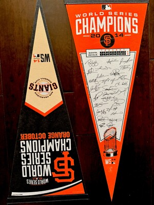 (Lot C) 2ct 2014 SF San Francisco Giants World Series Champs 12x30 ...