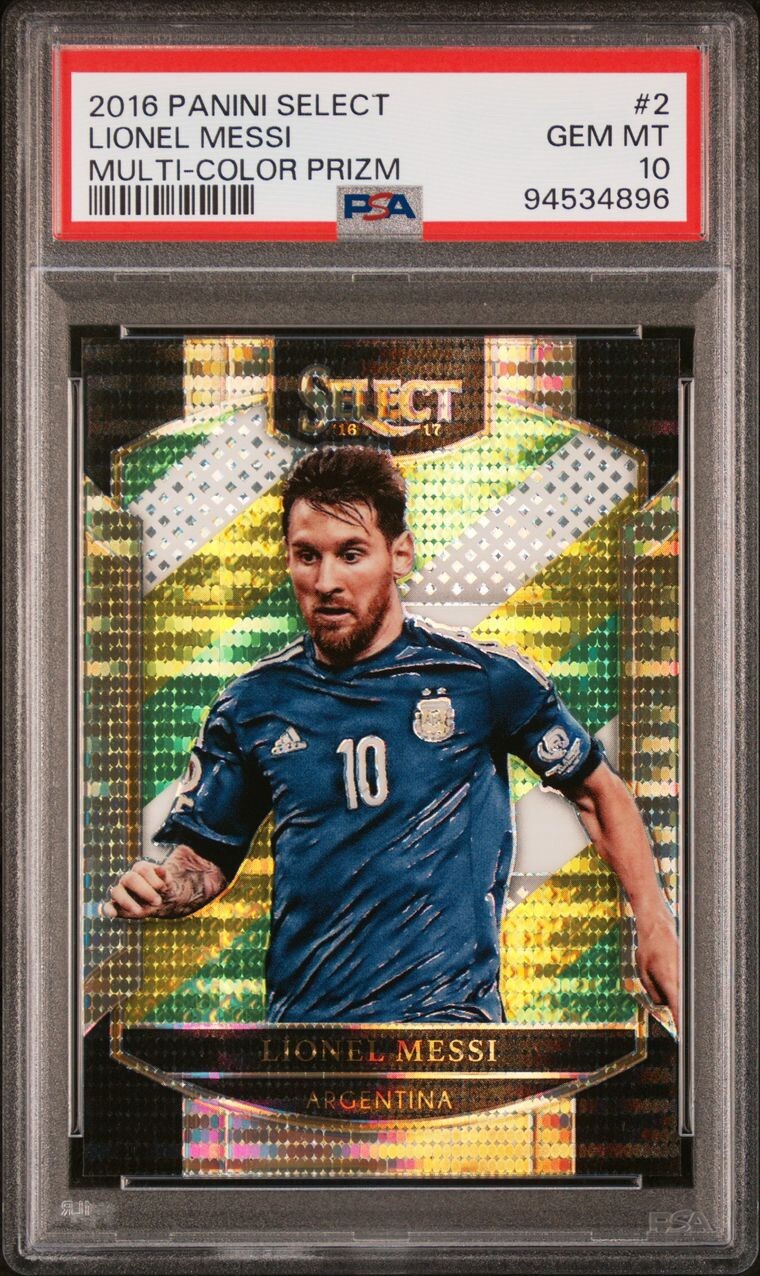 2016-17 Panini Select Lionel Messi #2 Multi-Color Prizm PSA 10 | eBay