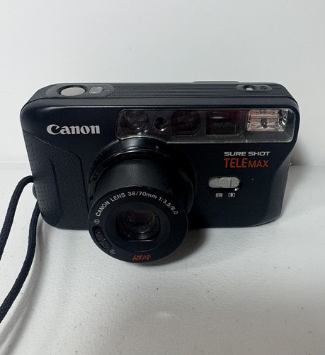 CANON SURE SHOT TELEMAX POINT & SHOOT 35mm FILM CAMERA 38/70mm LENS ...