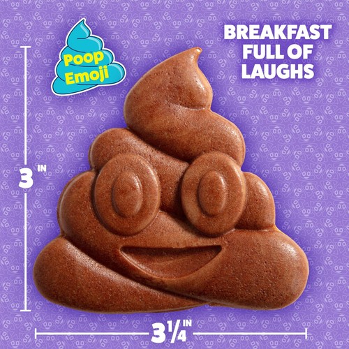 Poop Emoji Mini Waffle Maker- Make Breakfast Fun for Kids w Cute Smiley ...