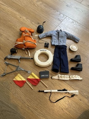 Vintage Action Man Navy Outfit and Accessories | eBay UK