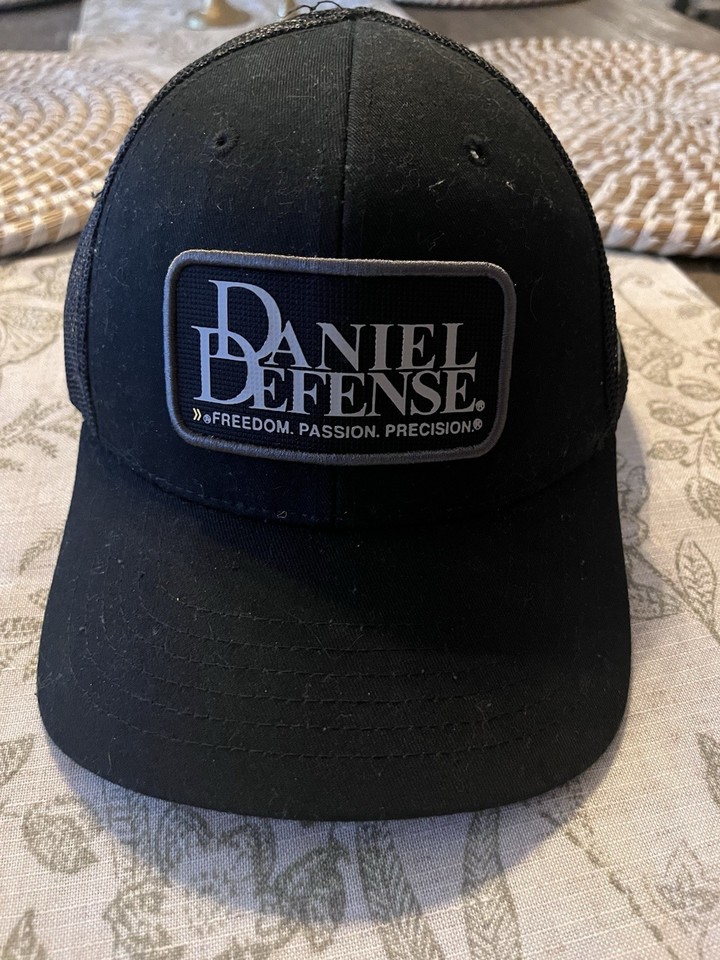 Daniel Defense Hat Cap Black Patch Flag Logo Tactical Trucker Mesh ...