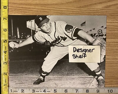 Edwin Mathews Braves National Baseball League Throwing Ball Scene Book ...