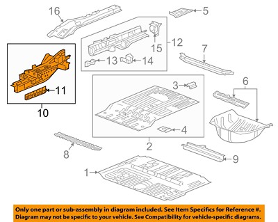GM OEM 17-23 Blazer,XT5 Rear Body Floor Floor Rails-Rear Rail 84495495 ...